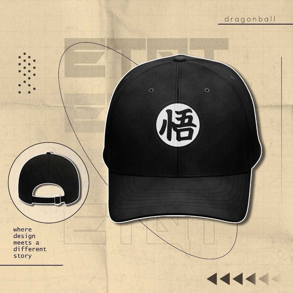 ETQT Worldwide - Unisex - Cap - Dragon Ball - Goku Embroided | Shopee ...