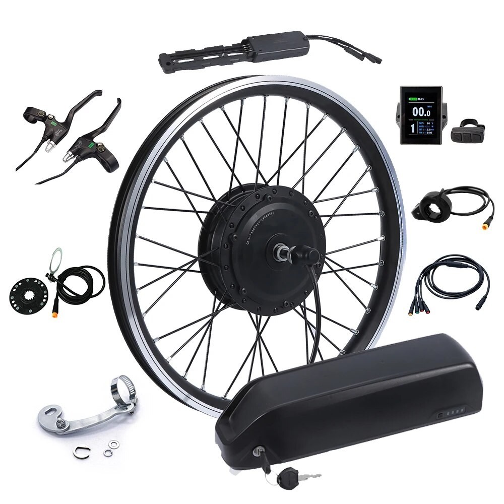 3045km/h 48v 500w-750w electric bike conversion kit with 48v lithium ...