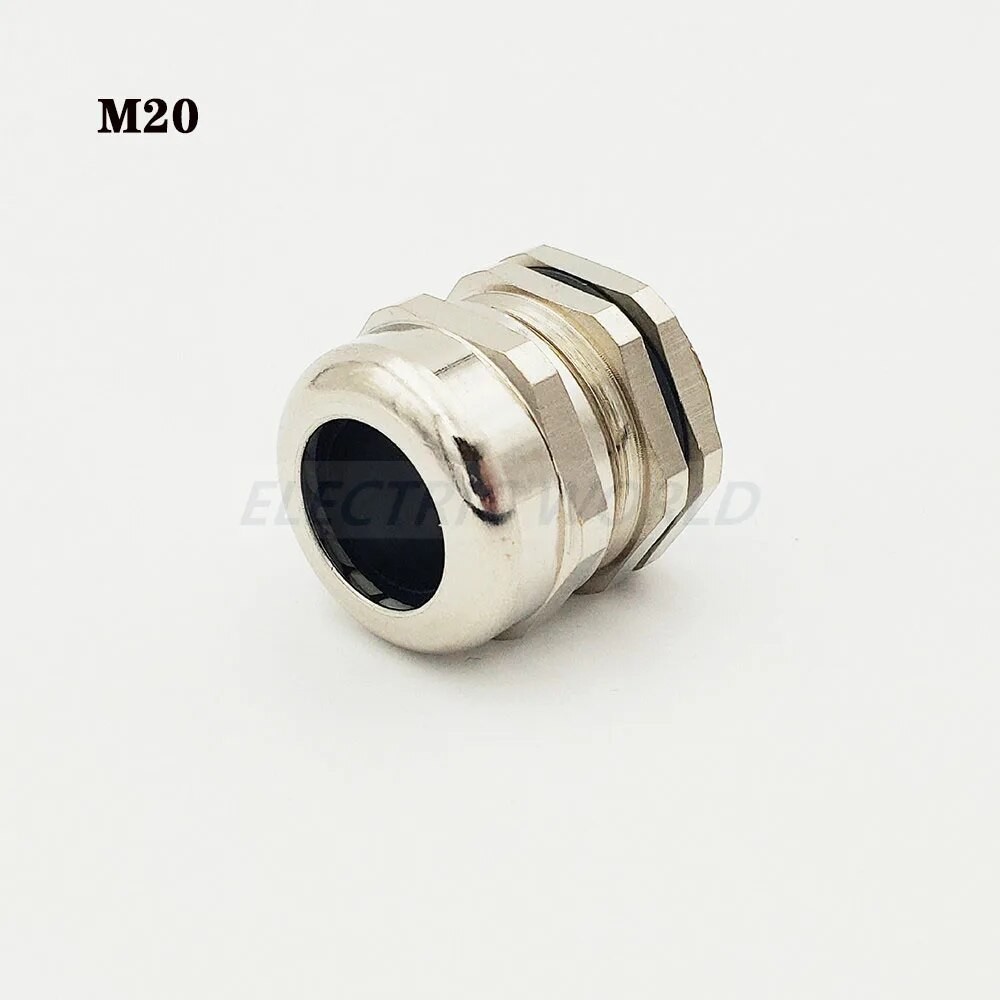~M20 Wire Glands wire stainless steel Metal gland 1pcs Waterproof Metal ...