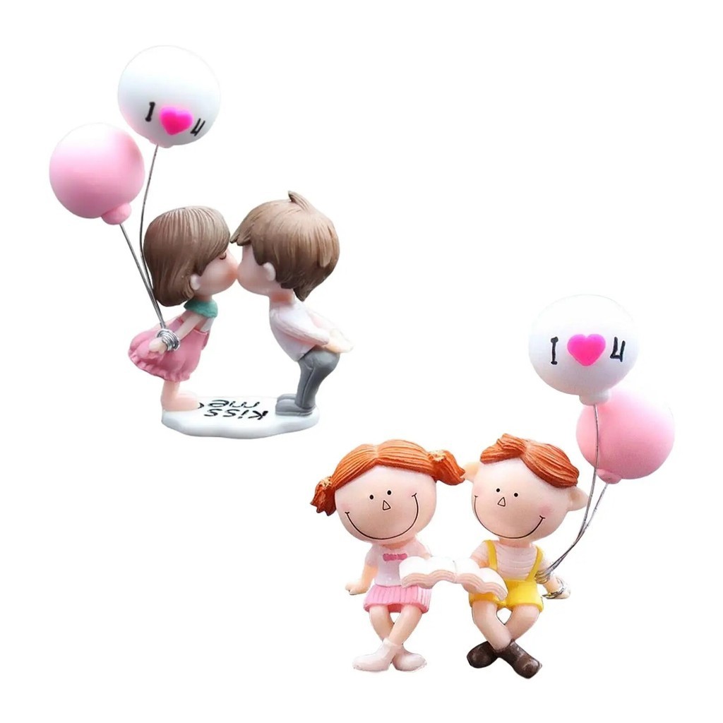 Small Cartoon Couple Figures Miniature Figures Resin Figures 유r ITQ ...