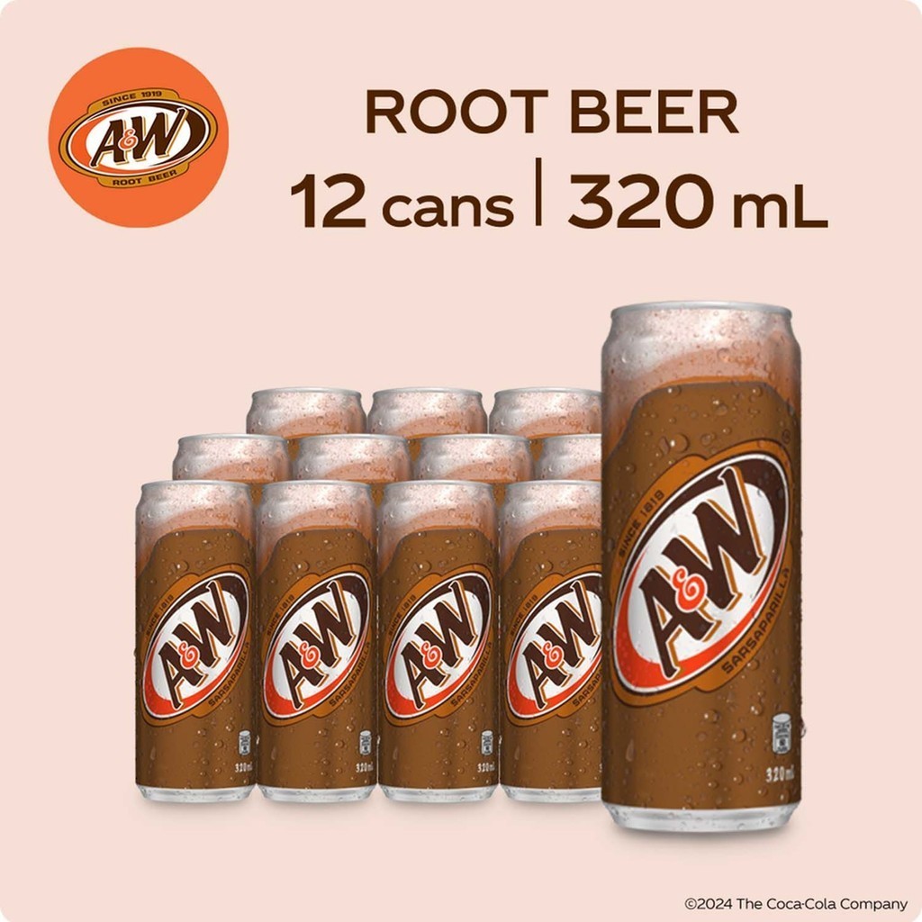 A&W Root Beer 320ml - Pack of 12 | Shopee Philippines