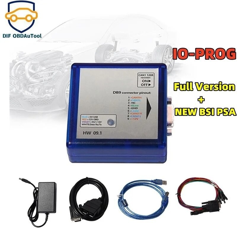 IO-PROG Full Version Add NEW BSI PSA For GM/Opel ECU TCM BCM EPS BD9 Connector Pinout For ...