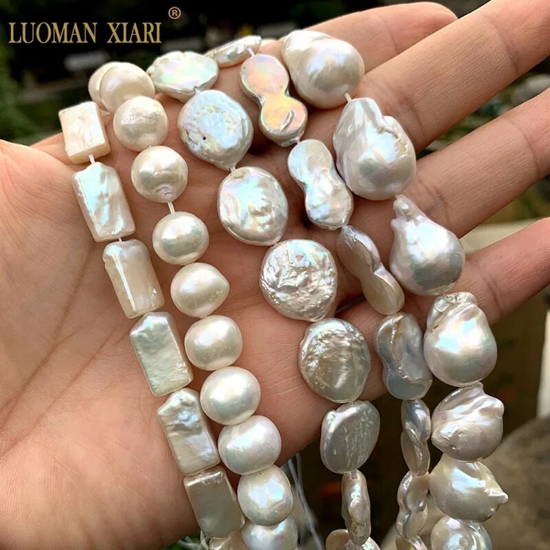 Wholesale 5PCS AAA Natural Freshwater Baroque Pearl Big Irregular Loose ...