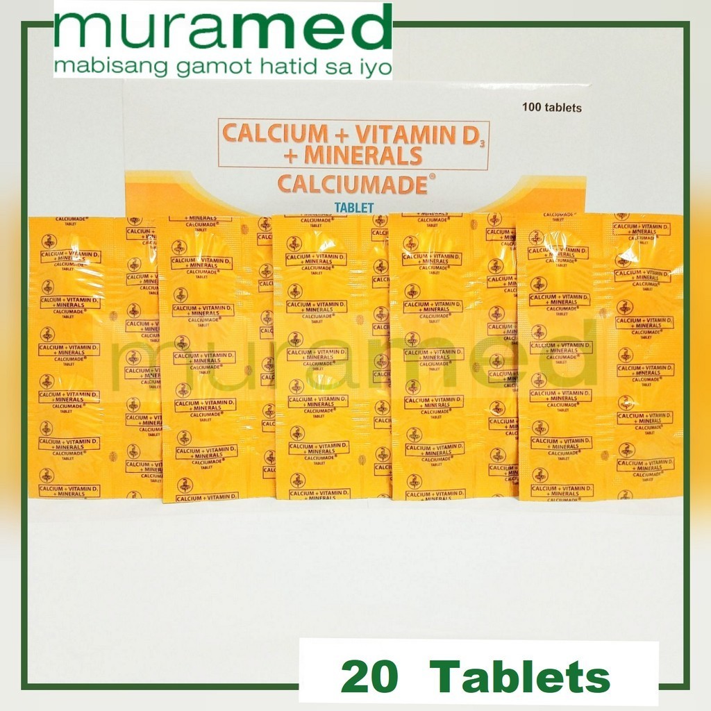 2024.seckill Tablets 20's Calciumade | Shopee Philippines