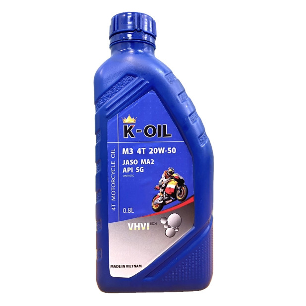 K-OIL 4T M3 motorcycles oil SG 10W-50 MA2 maximum power transfer best ...