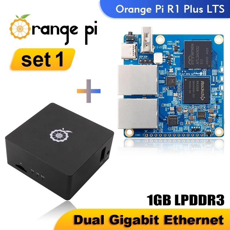 Orange Pi R1 Plus LTS + Metal Shell Single Board Computer 1G RAM RK3328 ...
