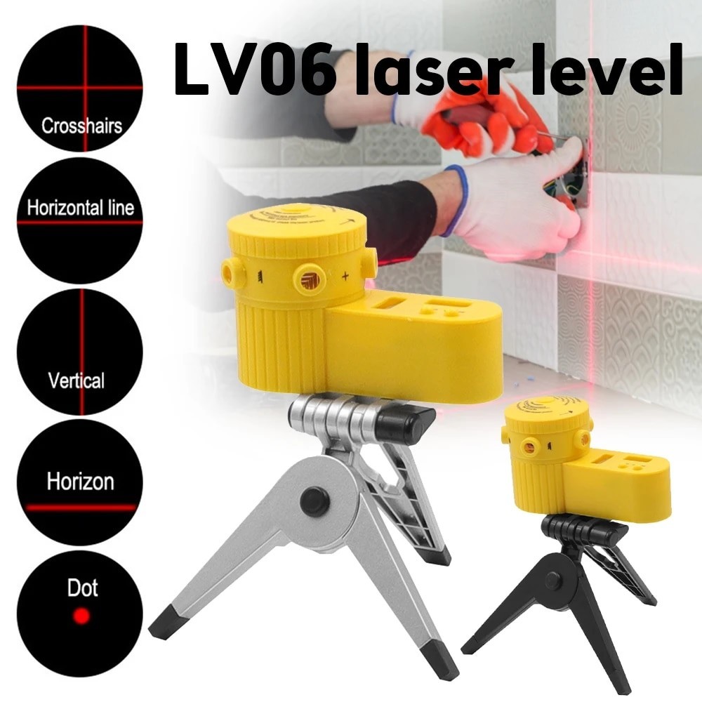 Multifunction Laser Leveler 4 In 1 Rotate Tripod Vertical Horizontal ...