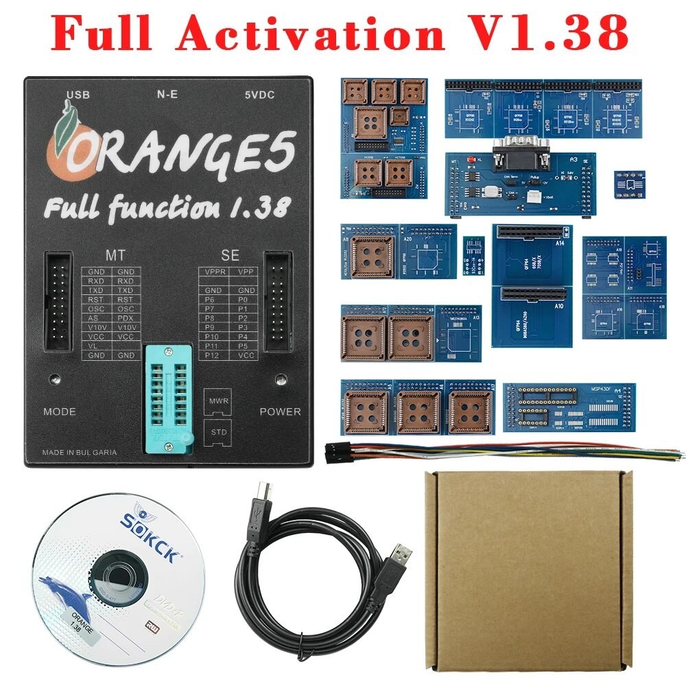 Newest Orange5 Super Pro V1.38 ECU Programmer Orange 5 Software Full Activation Authorization ...