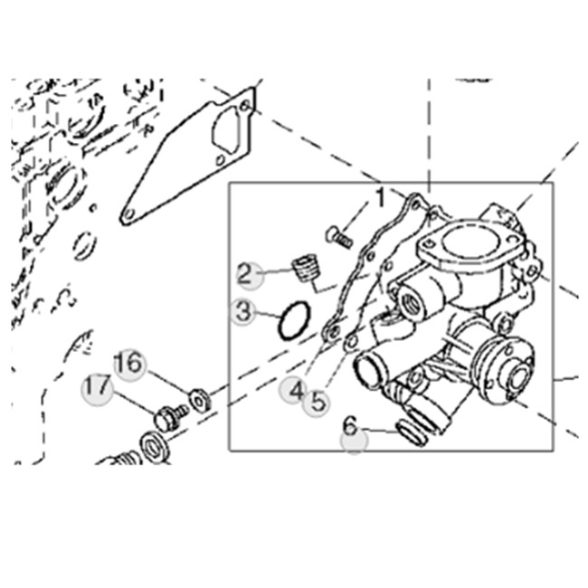 REPLACEMENT 119540-42000 YANMAR 3TNV80F WATER PUMP FOR COMPACT TRACTOR ...