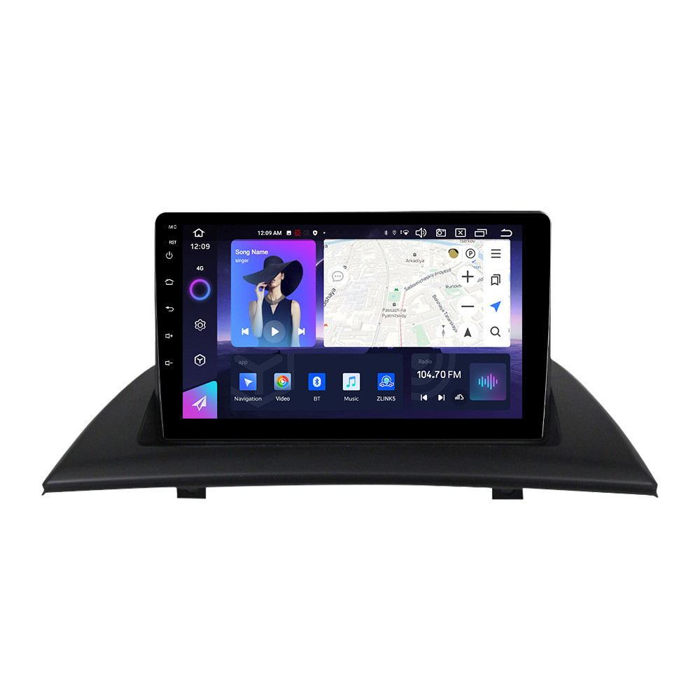 Navifly NF Android 13 touch screen cooling fan 360 panoramic camera for BMW X3 E83 2004-2012 FM ...