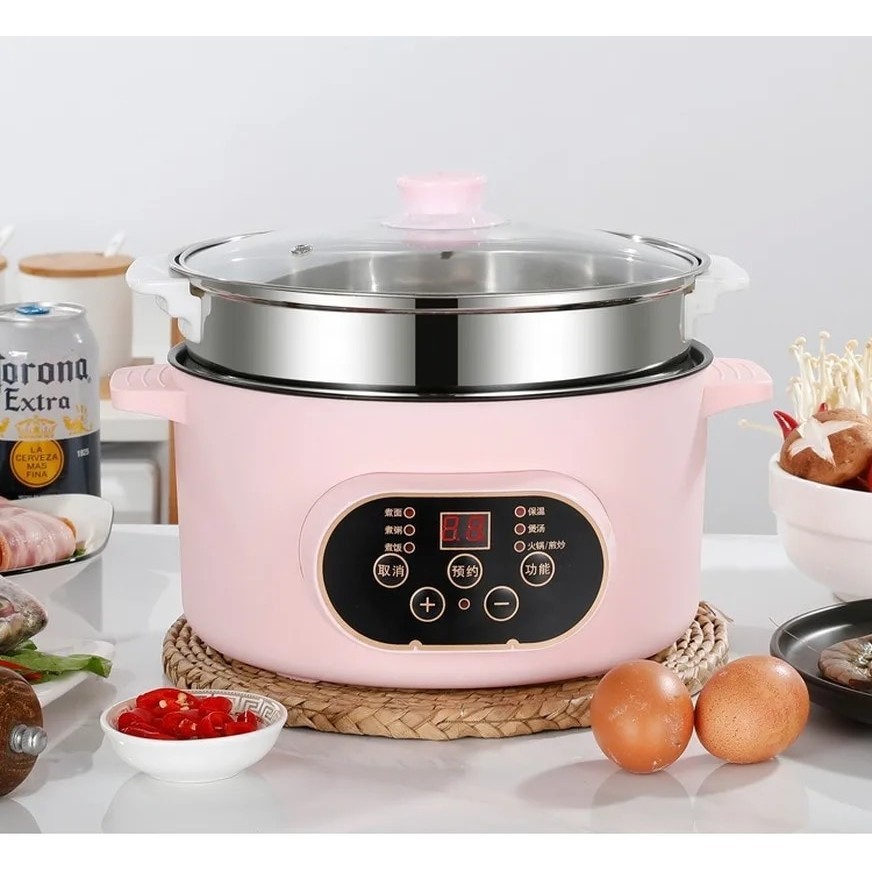 Multifunctional Electric Cooker 220V Heating Pan Electric Cooking Pot ...
