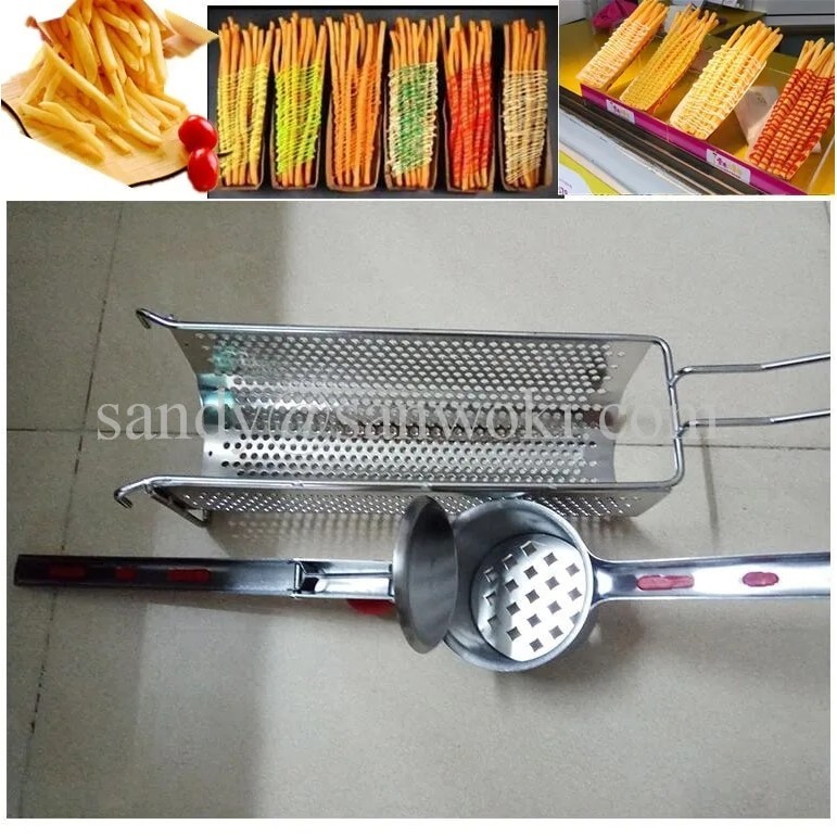 Manual press Fried Potato French Fries & Chips Cutter Dispenser Super ...