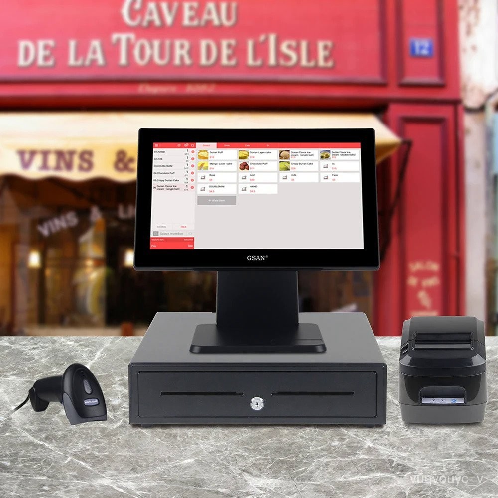 8NBO All In One Touch Screen Cashier Machine Pos System Metal Cash ...