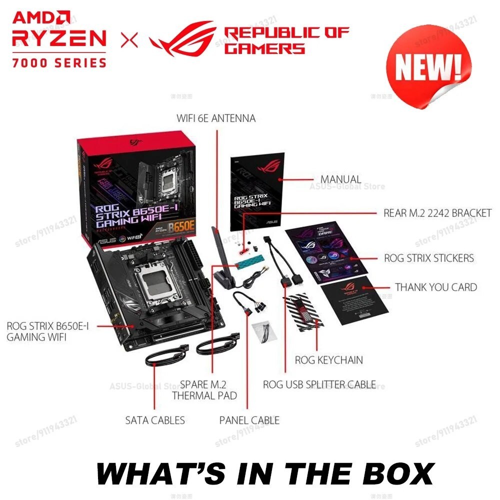 2024.seckill ROG 7700X 7700X 6E RYZEN STRIX AM5 Motherboard 7000 ASUS ...