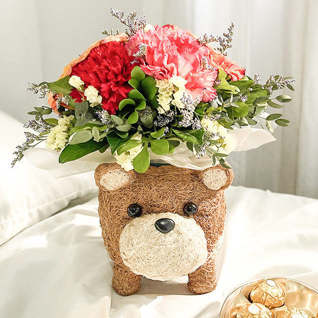 Chibi Grizzly Basket ( Cute, Local, Handmade Abaca Pot / Vase /Planter ...