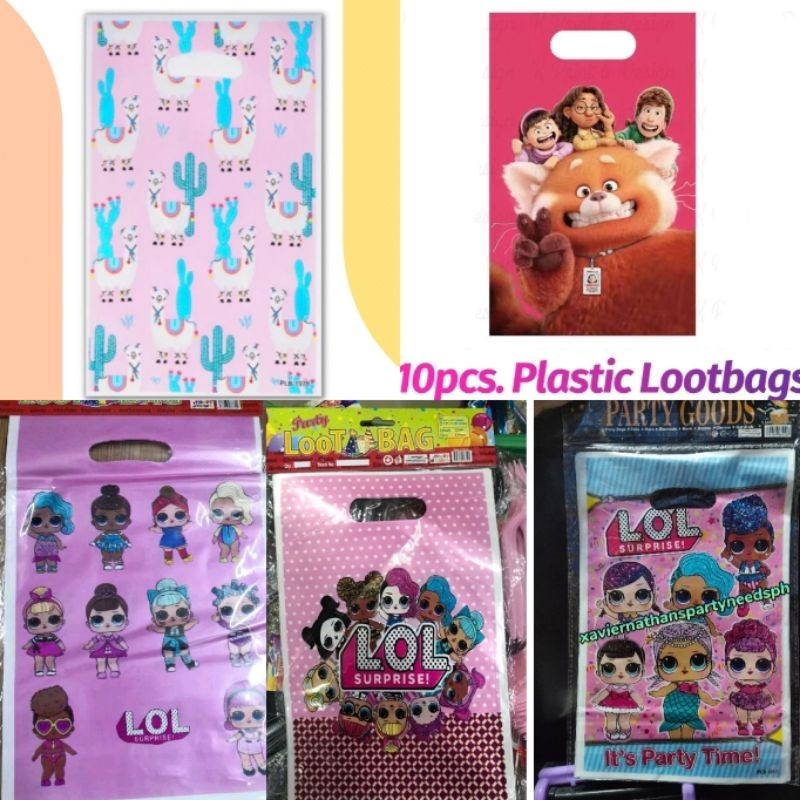 10pcs/pck Character LOL Party Loot Bags Plastic Party Supplies Sheep ...