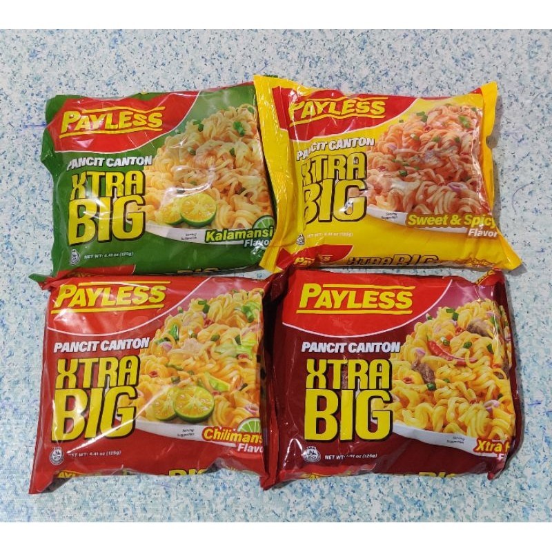 3pcs Payless Pancit Canton Extra Big 125g | Shopee Philippines