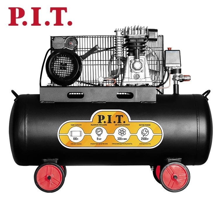 PIT professional powerful high pressure switch portable 100L air ...