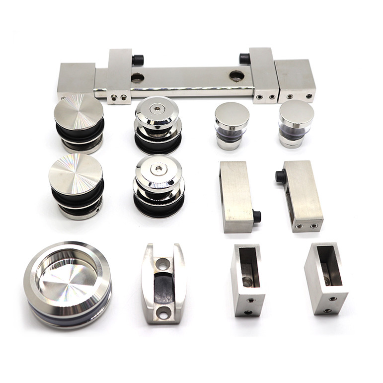 Stainless Steel Sliding Door Kits Shower Room Glass Sliding Door System ...