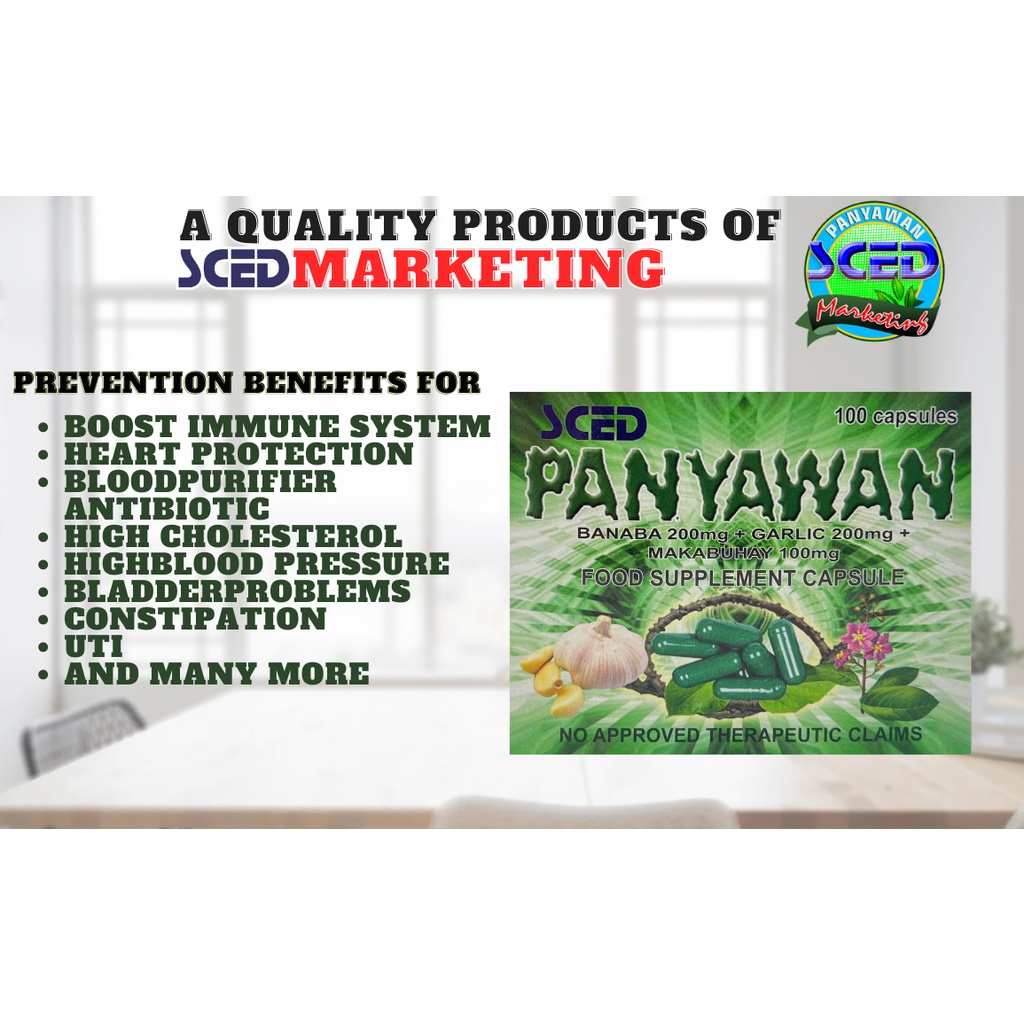 SCED Panyawan Garlic Capsules (BUY 1 BOX WITH FREE 10 CAPSULES PC PLUS ...