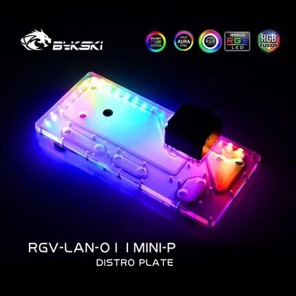 ☂Bykski Distro Plate For LIAN LI O11 Dynamic Mini Case,Reservoir Pump ...