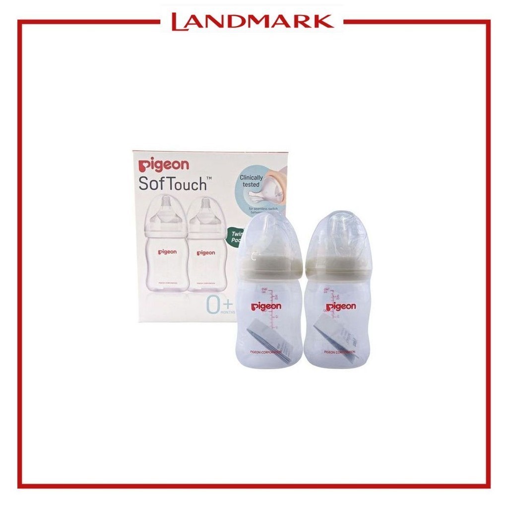 Pigeon PP Wide-neck Feeding Bottle 160 ml Twin-pack | Shopee Philippines