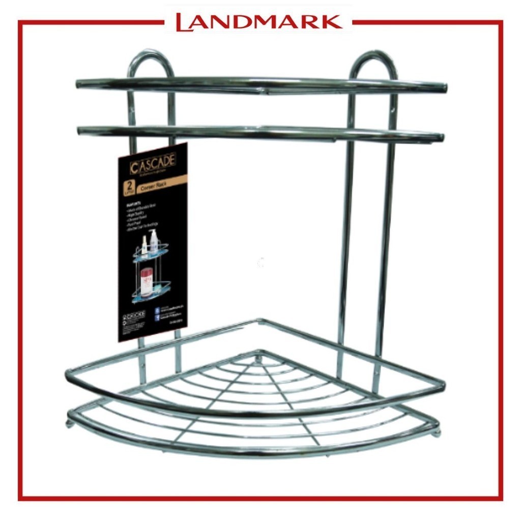 Cascade 2 Layer Corner Rack Chrome | Shopee Philippines