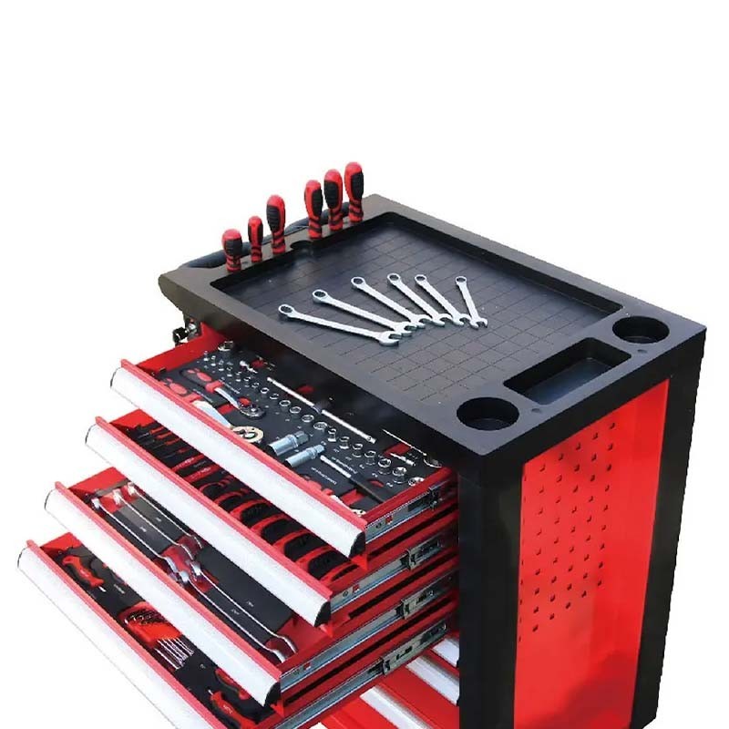 Heavy Duty Professional Movable Tool Trolley Workshop Garage Storage 7 Drawer Tool Box Roller ...