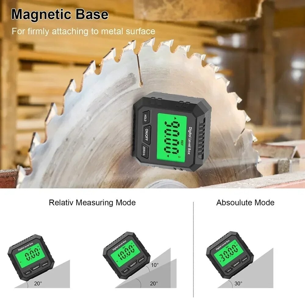 Tool Measure Gauge Angle Protractor Finder Inclinometer Level Digital ...