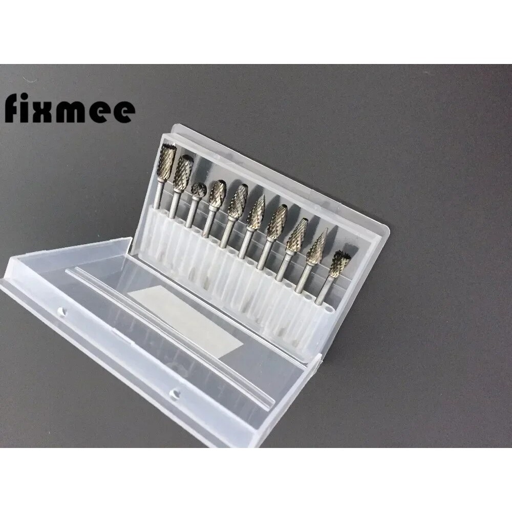 10pcs Tungsten Steel Grinding Head Tungsten Carbide Burrs Sets Mini ...