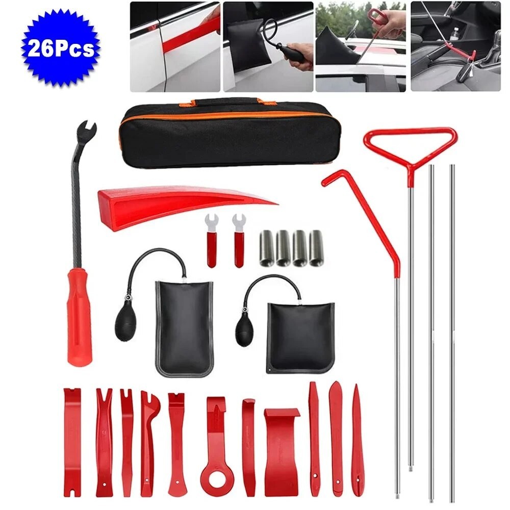 Car Tool Kit Door Open Grabber Lockout Lock Pick Set Long Range Reach ...