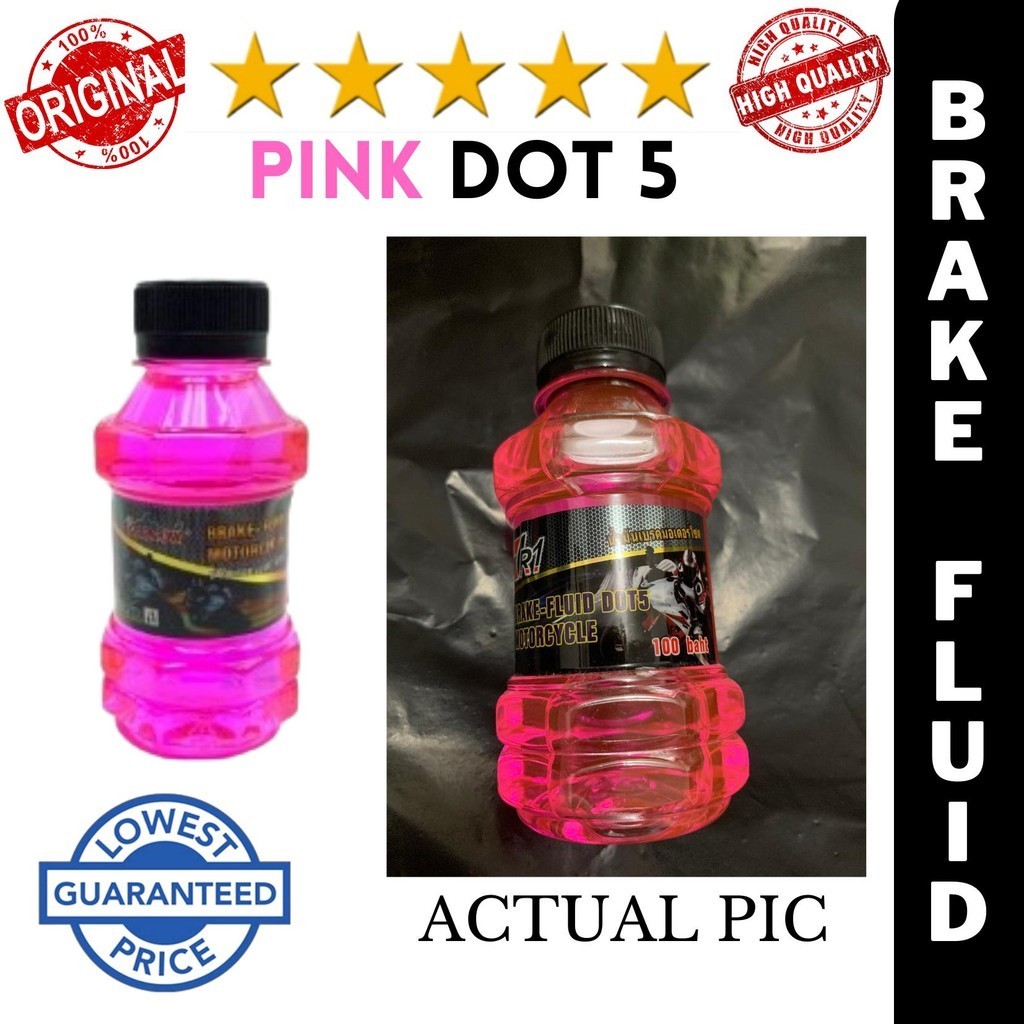BASTE Brake Fluid Dot 5 for YAMAHA VEGA FORCE (PINK) Colored / 150 ML ...