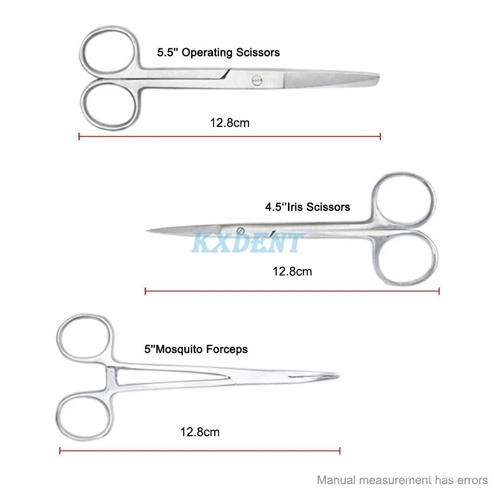22Pcs/set Medical Surgical Students Suture Practice Kit with Surgical Training Kit Dissection ...