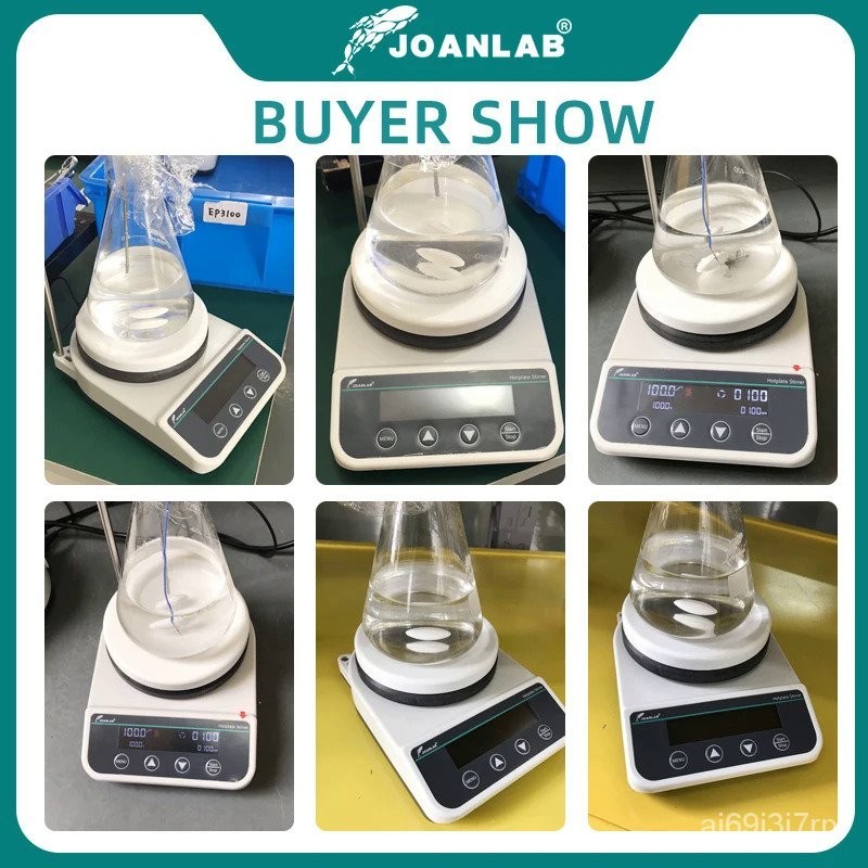 JOANLAB Official Store Hot Plate Magnetic Stirrer Laboratory Stirrer Magnetic Mixer Heating ...