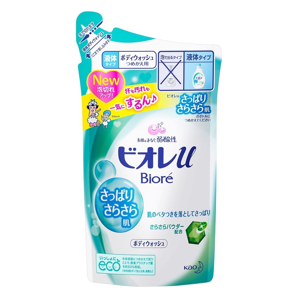 Biore U Refreshing and Smooth Skin Refill 380ml 【Direct From Japan ...