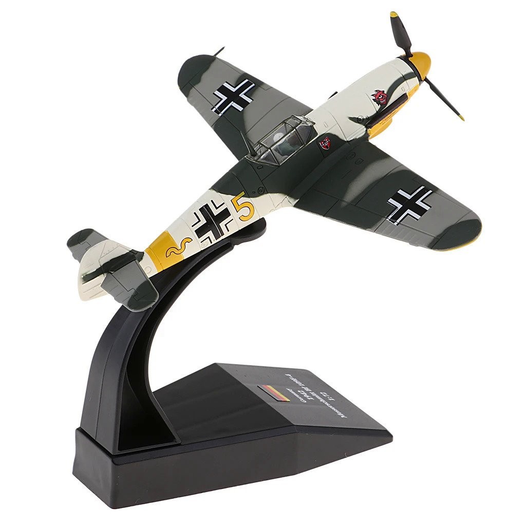 1/72 Scale Bf-109 / Me-109 Fighter Attack Plane Display Model - Metal Mini Military Aircraft ...
