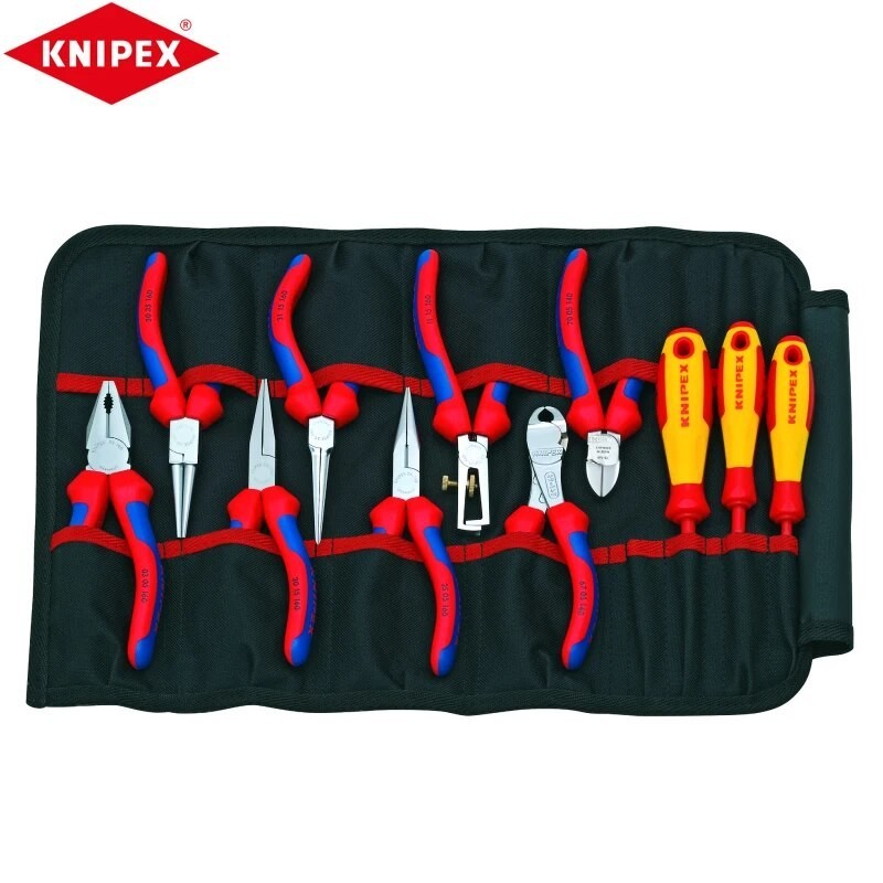 KNIPEX 00 19 41 Roll Insulation Tool Kit Pliers With Chrome Plated Head ...