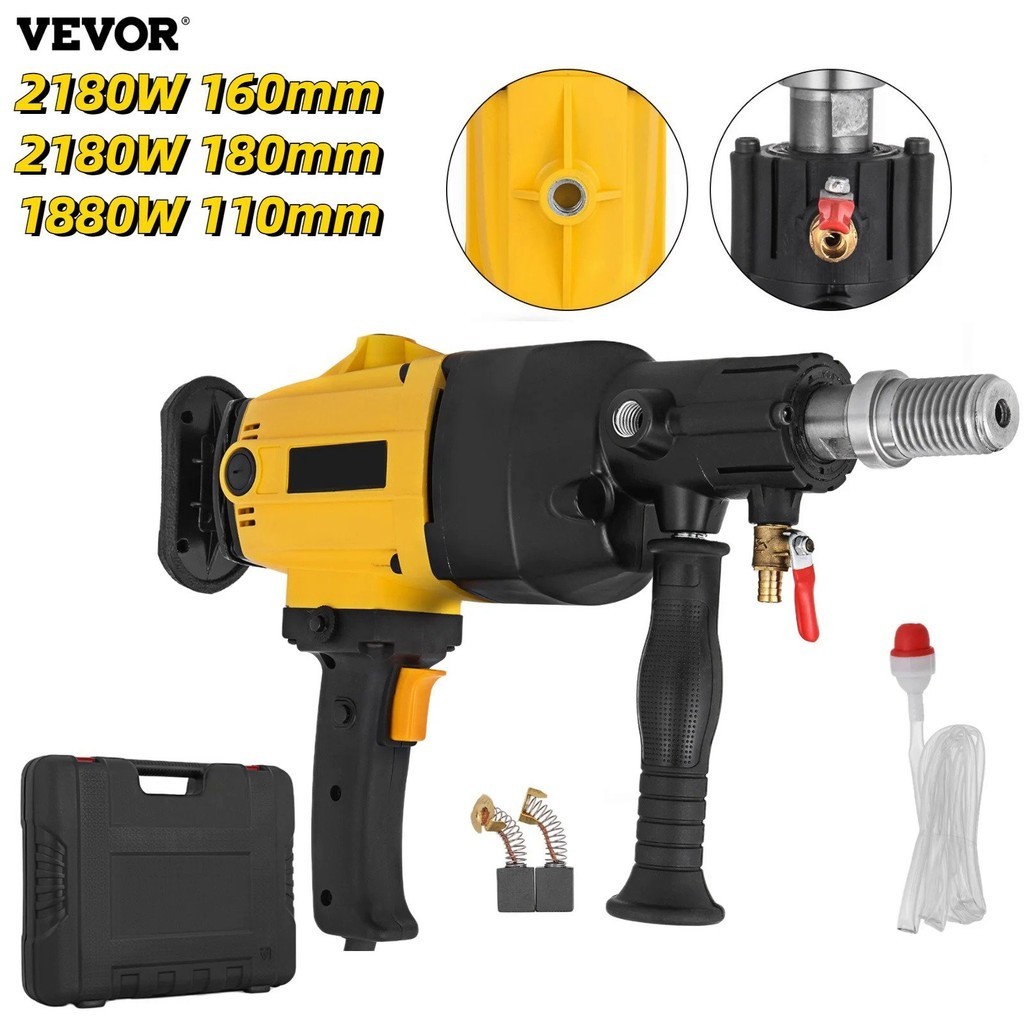 VEVOR Handheld Diamond Core Drill Rig Concrete 110mm 160mm 180mm Wet ...