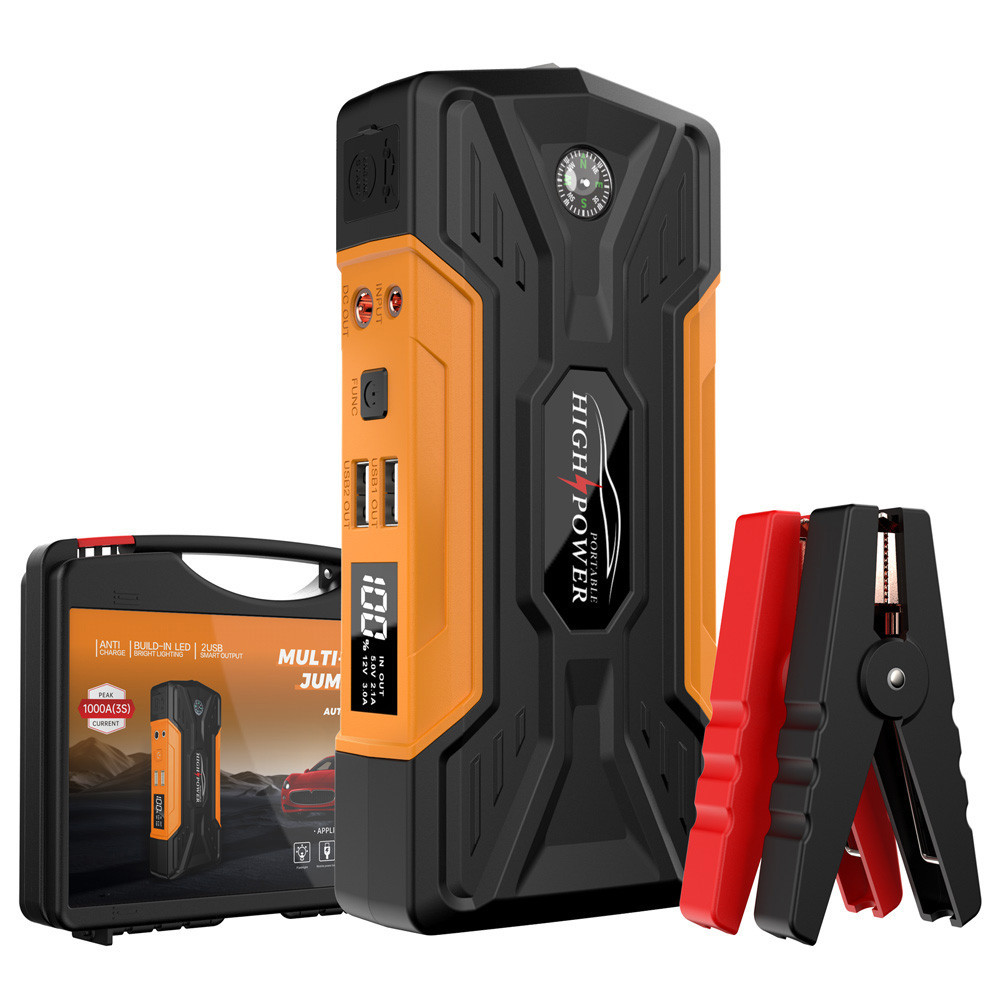 Rugged Geek 18000mah 1000A 12V portable powerbank jump starter with LCD ...