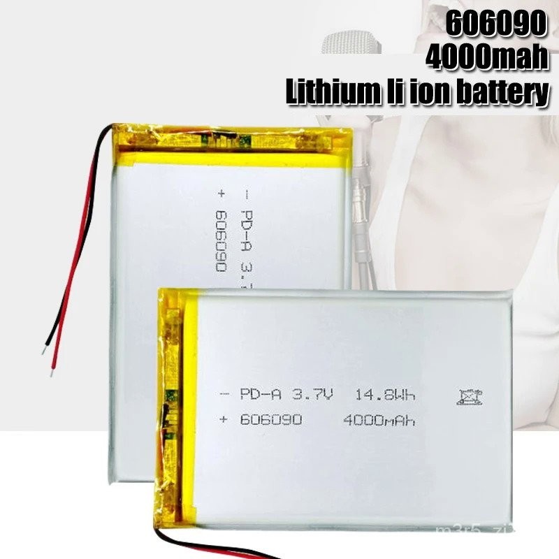 3.7V 4000mAh 606090 Cells Lithium Li-po Battery Li-ion Polymer ...