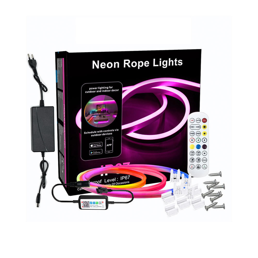 Bluetooth Dream Color Chasing RGBIC Led Neon Strip Light Lamp Smart App ...