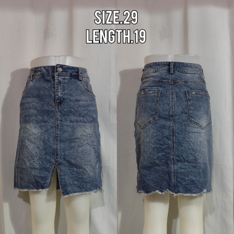 B43 PRELOVED DENIM SKIRT | PALDA 2 | Shopee Philippines