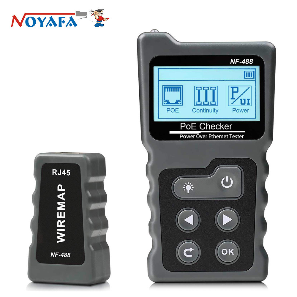 NOYAFA NF-488 Network Cable Tester PoE Switch Online Test PoE Voltage ...