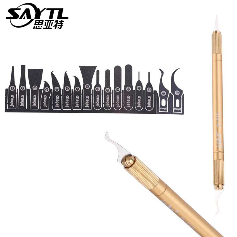 ⓛIC Chip Repair Thin Blade CPU NAND Removal Graver Blade Glue Cleaning ...