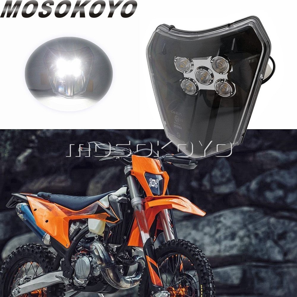-E-MARK E8 LED Visor Headlight Enduro Dual Sport Front Running Light ...