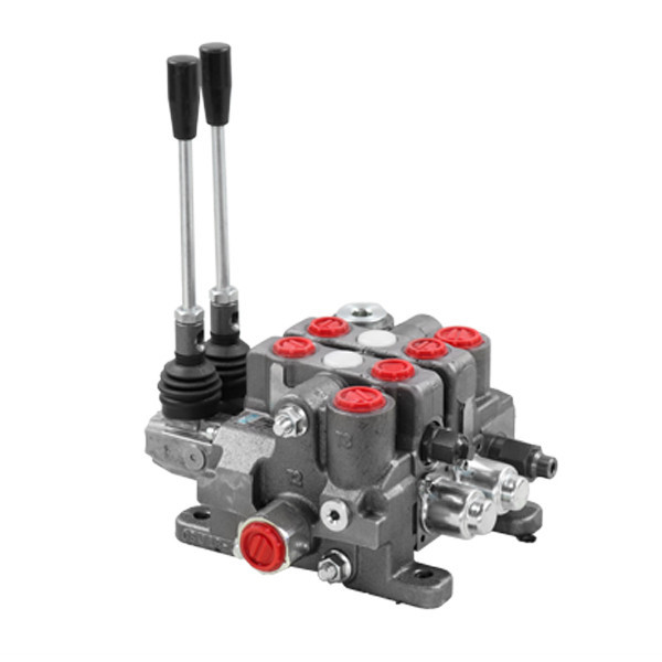 High Quality 2 Spool Sectional 80 LPM Manuel Lever Hydraulic ...
