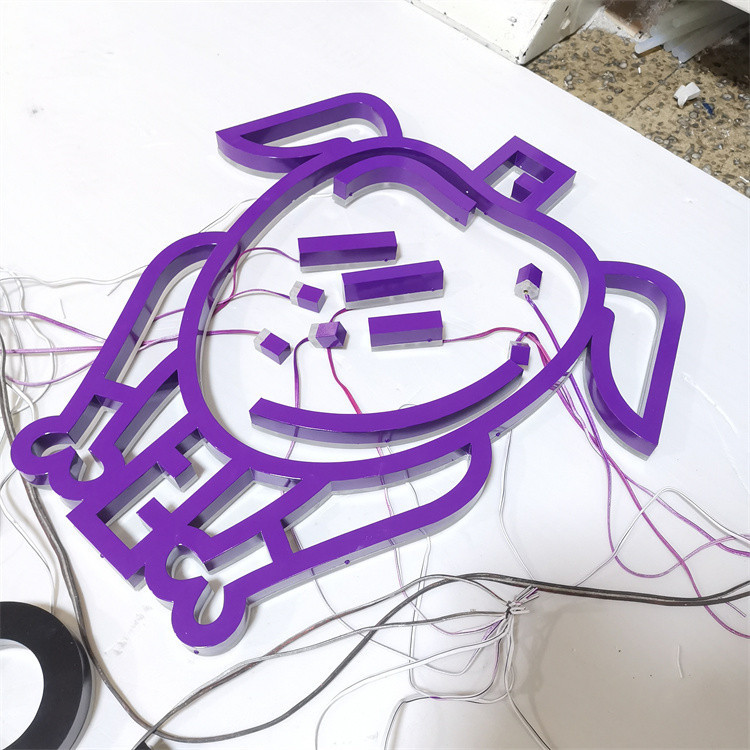 Factory price signs custom 3d logo wall led advertising led backlit ...