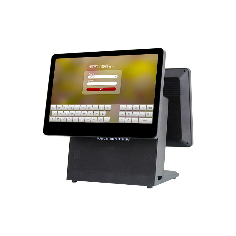 The latest Single Dual Screen All in One Pos Machine 15.6 inch Epos ...