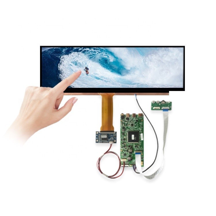 14 inch 4K LCD Screen Display Ultra wide Touch Screen LCD bar Display ...