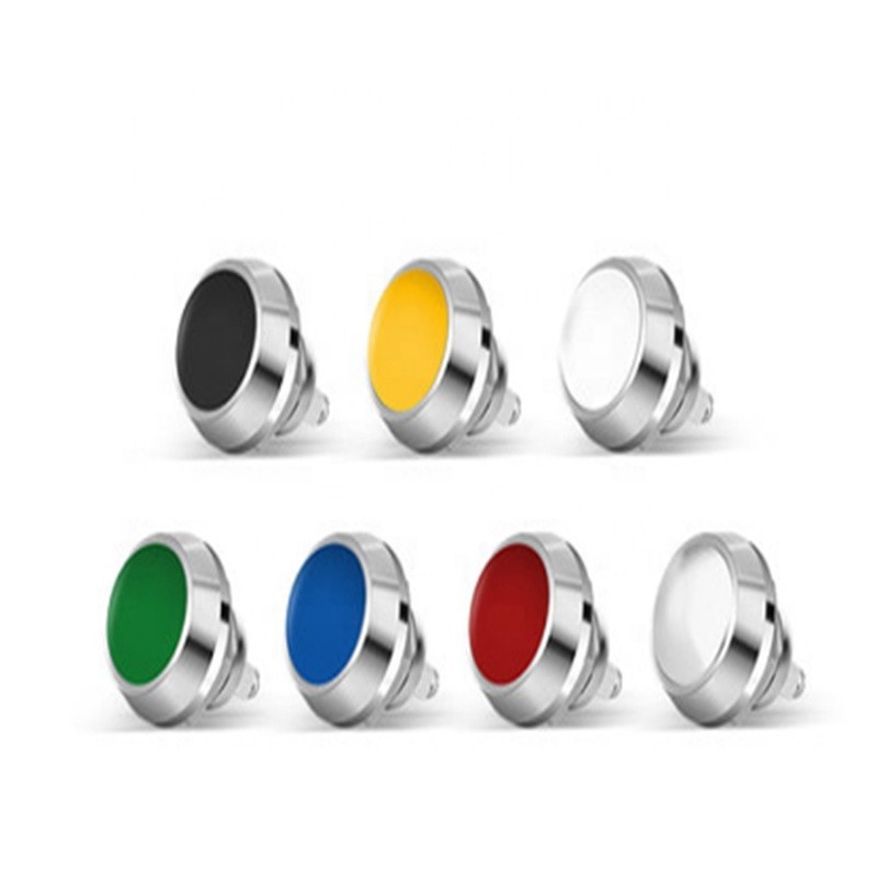 12mm Ball Round Head Reset Screw Feet Waterproof Metal Push Button ...